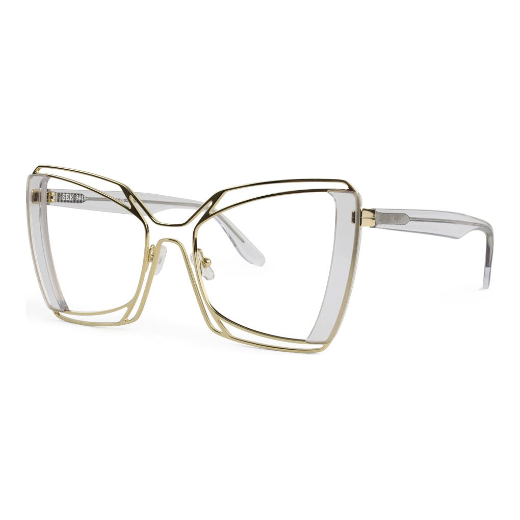 Stylish Butterfly-Shaped Glasses SEE 5413 Eyeglasses - Acetate & Metal ...