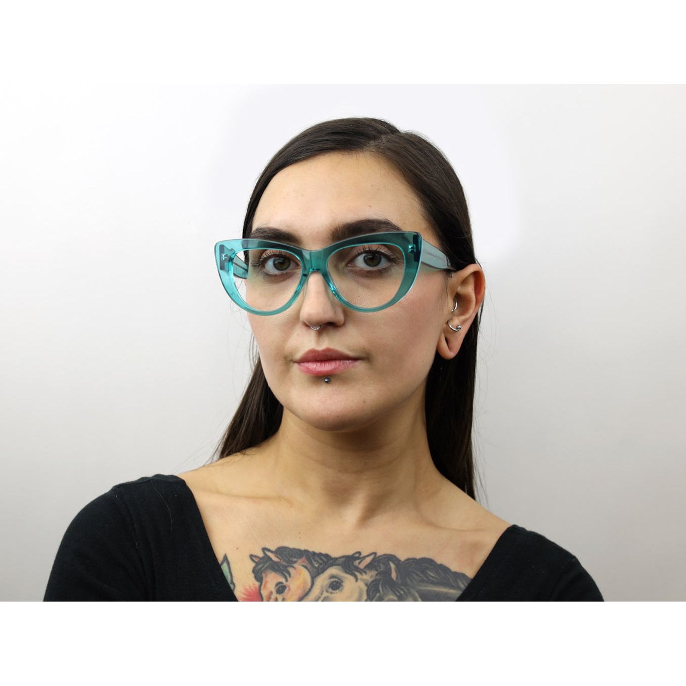 SEE 6199 Cat-Eye Eyeglasses | Wide Frame Acetate | Italy