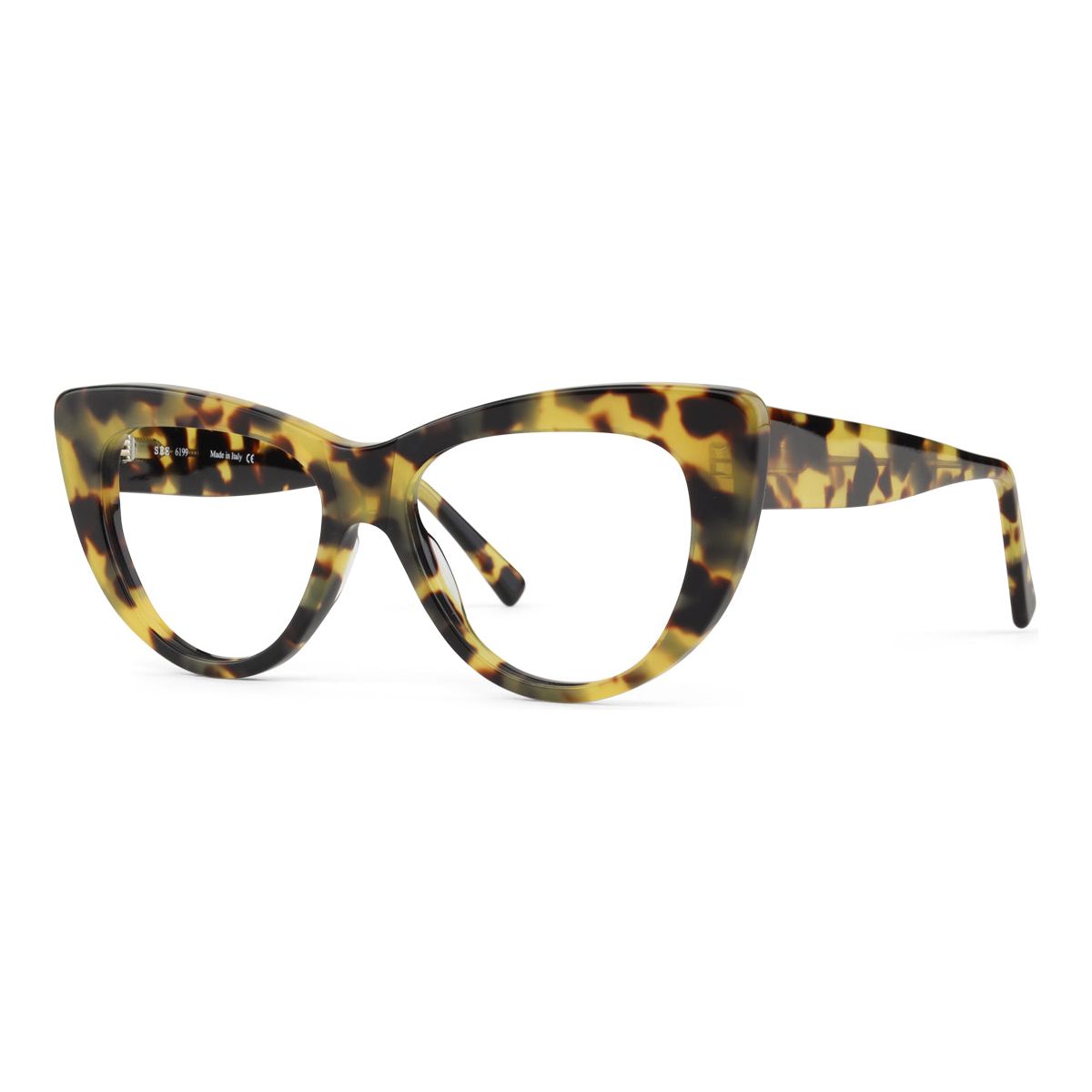 SEE 6199 Cat-Eye Eyeglasses | Wide Frame Acetate | Italy